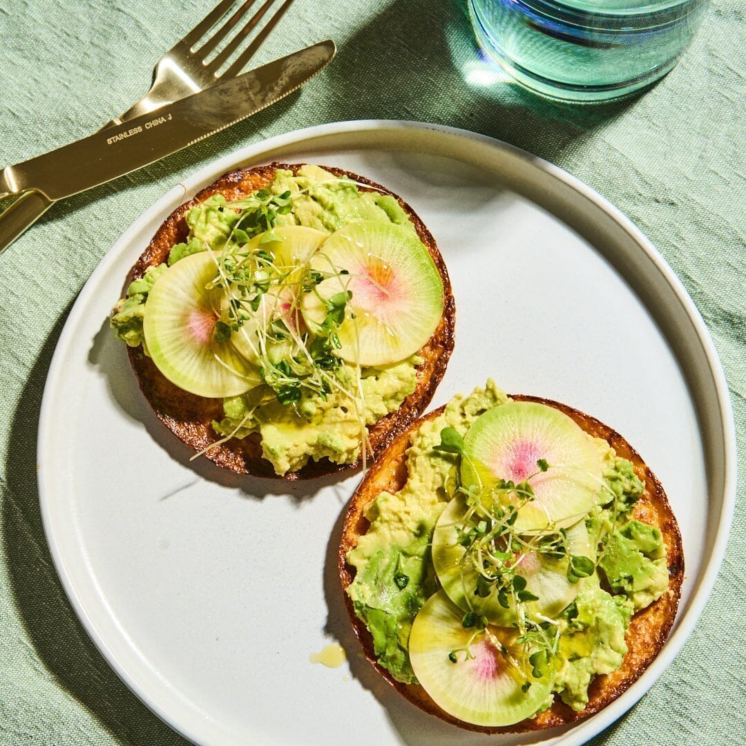 Watermelon Radish Avocado Toast | Outer Aisle Recipe